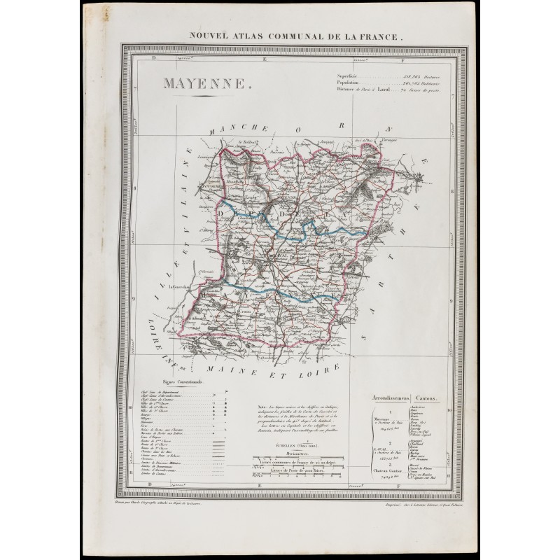 Mayenne : Cartes anciennes et plans du département.