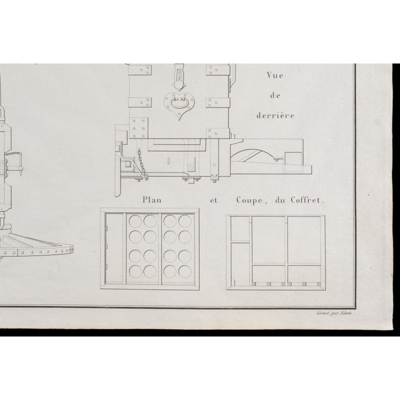 1850 - Plan de canon militaire