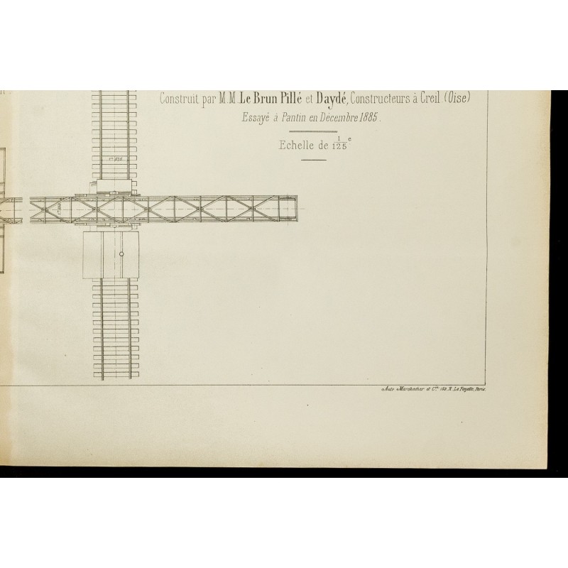1886 - Plan d'un terrassier à vapeur français