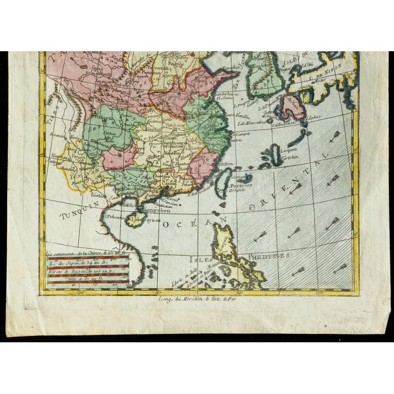 1780 - Carte ancienne de l'Empire de la Chine
