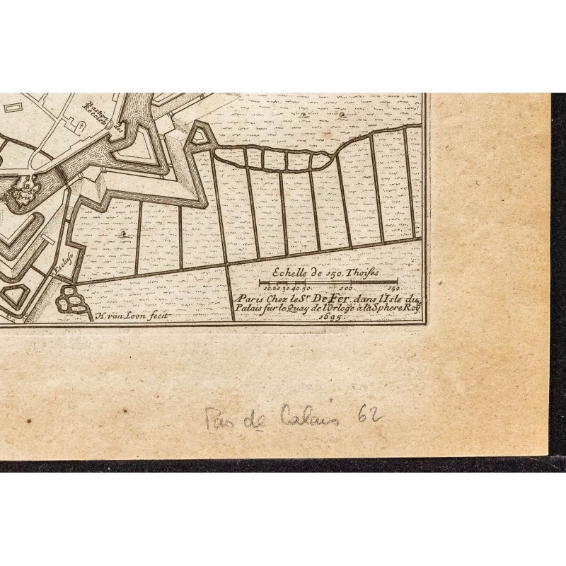 1695 - Plan ancien de Béthune