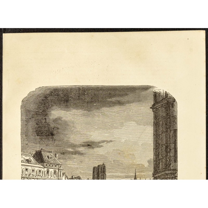 1882 - Écartèlement de François Ravaillac - Gravure ancienne - Henri IV ...