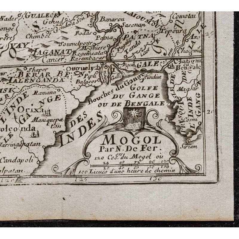 1749 - Carte de l'Empire moghol
