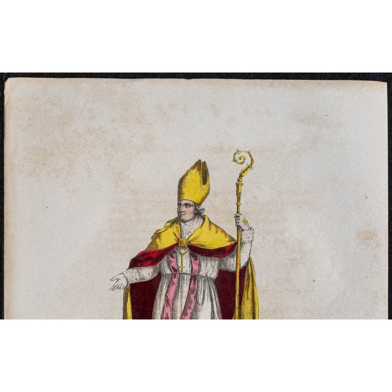 1862 - Costume d'un évêque en costume pontifical