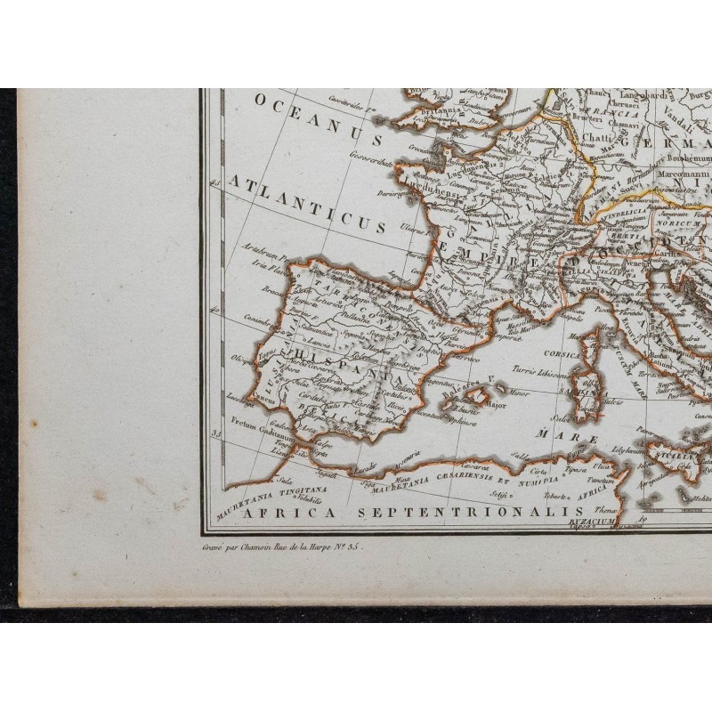 1809 - Carte d'Europe avant l'invasion des barbares