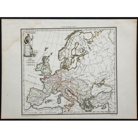 1809 - Carte de l'Europe au V° siècle
