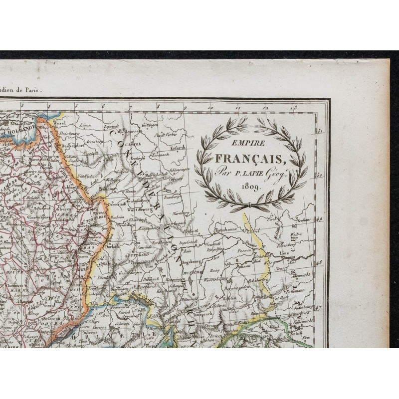 1809 - Carte de l'Empire Français