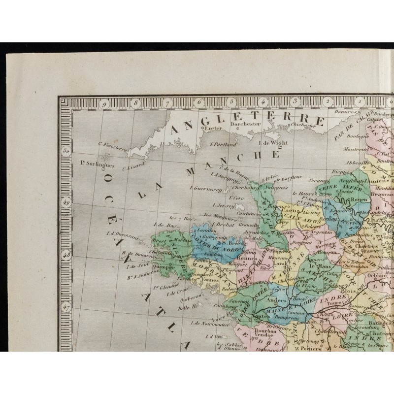 1845 - Carte de la France