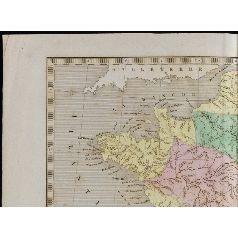 1845 - Carte phyique de la France