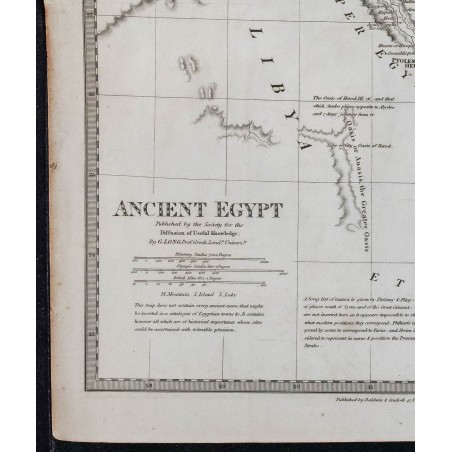 1831c - Carte de l'Égypte ancienne