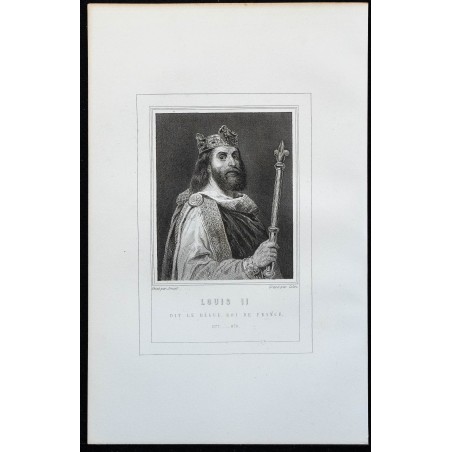 1850ca - Portrait de Louis II le Bègue