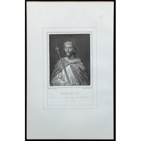 1850ca - Portrait de Charles III le Simple