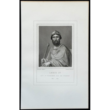 1850ca - Portrait de Louis IV dit d'Outremer