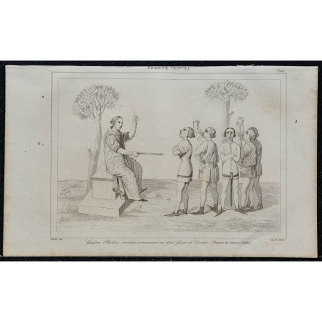 1844 - Scène didactique de Gaston Phébus