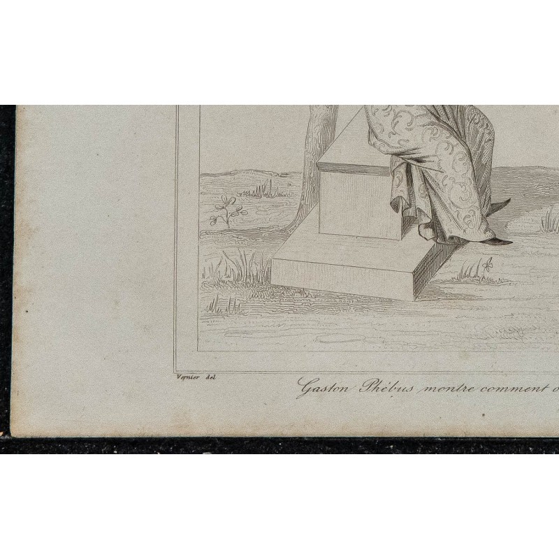 1844 - Scène didactique de Gaston Phébus