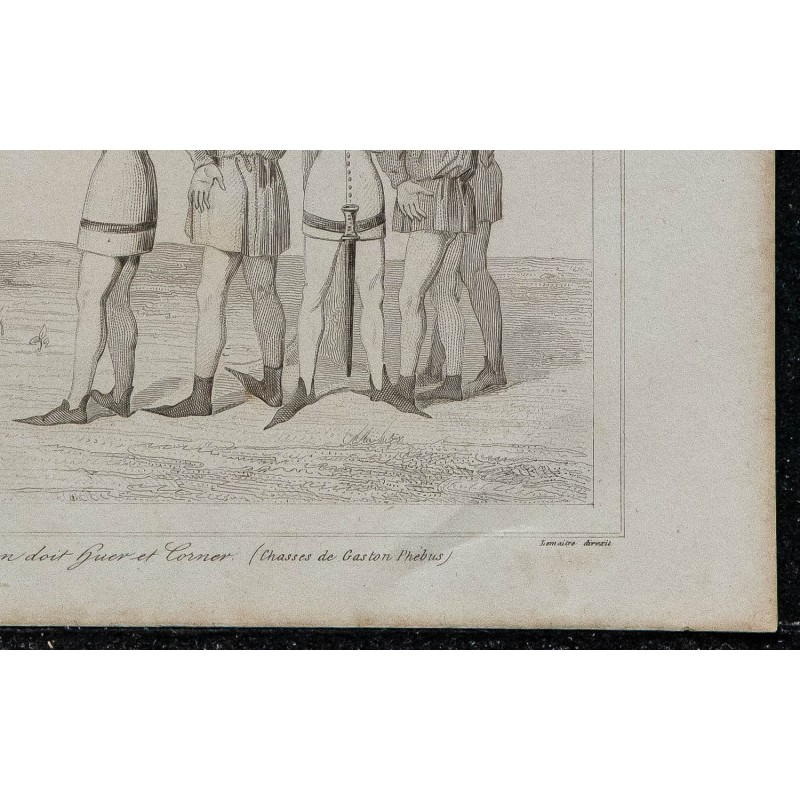 1844 - Scène didactique de Gaston Phébus