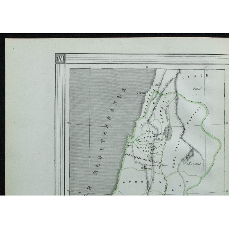 1850 - Carte de la Palestine