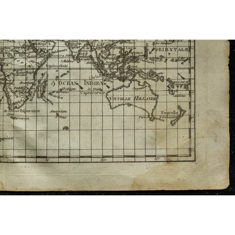 1784 - Planisphère suivant la projection de Mercator