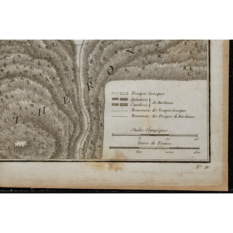 1788 - Carte de la Bataille de Platées