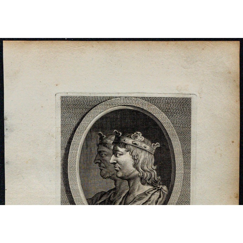 1778 - Portrait de Louis III et Carloman II