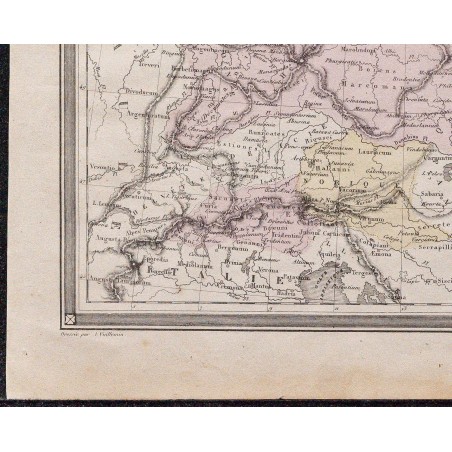 1860 - Carte de la Germanie ancienne