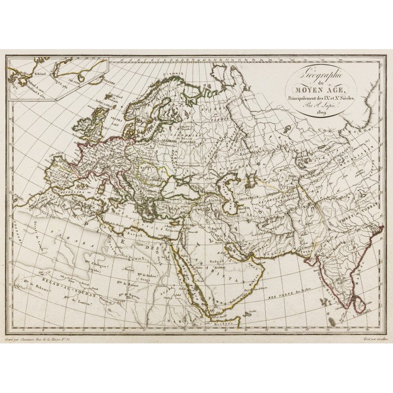 1794 - Carte et tableau de l'Europe